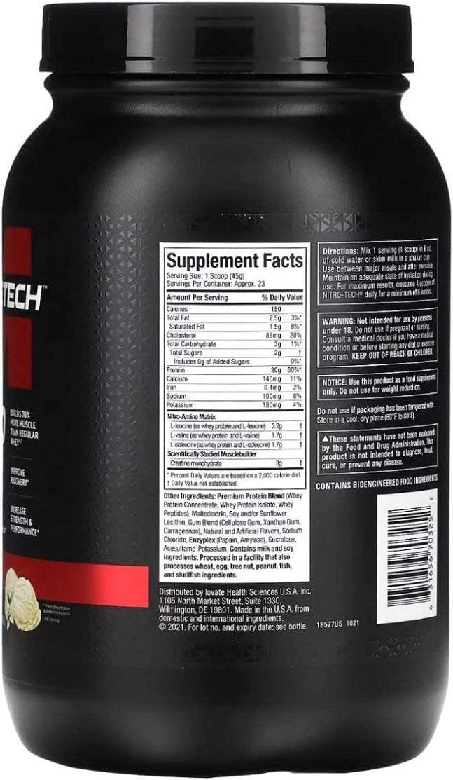MUSCLETECH NITRO-TECH 2.2LB — Bay Supplements